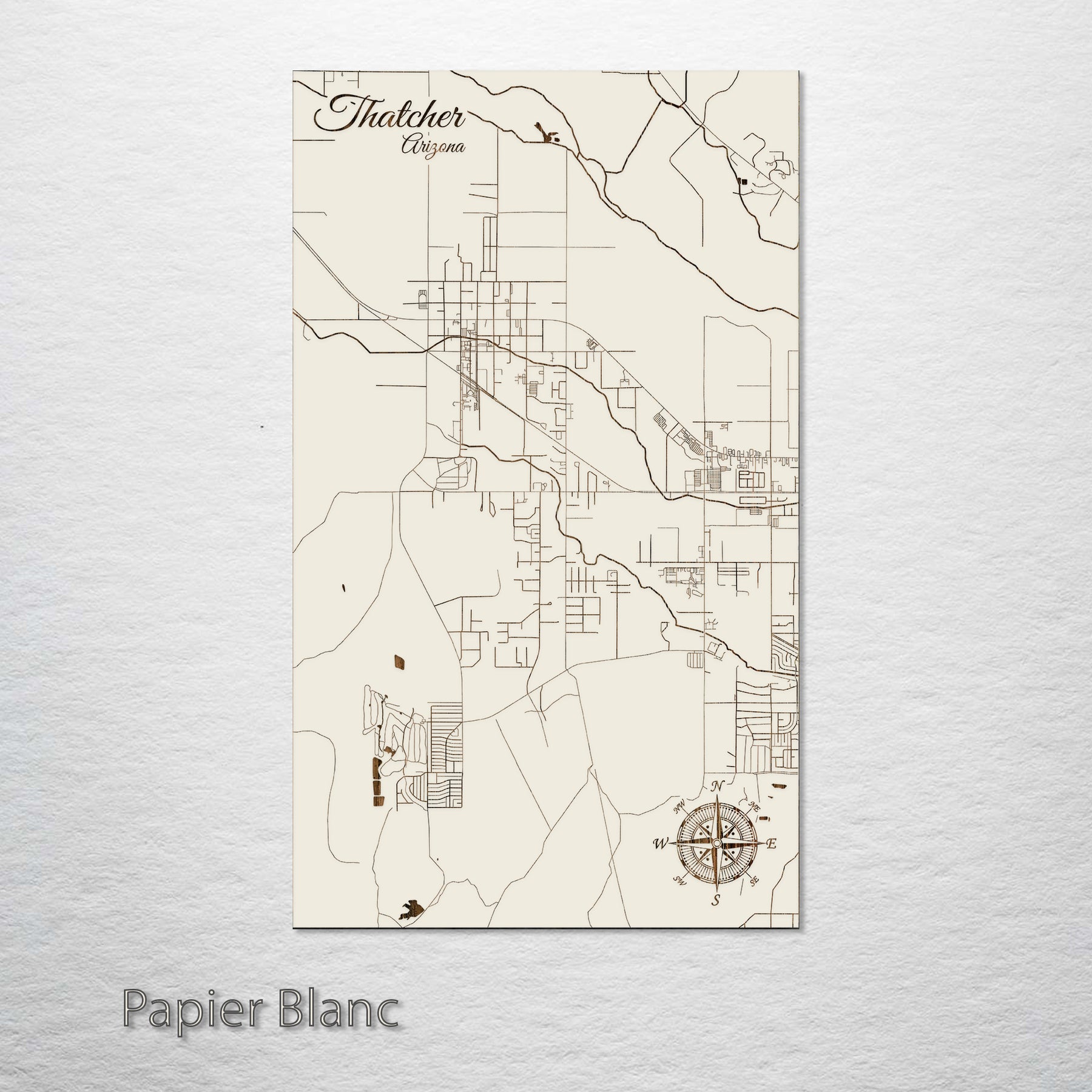 Thatcher, Arizona Street Map