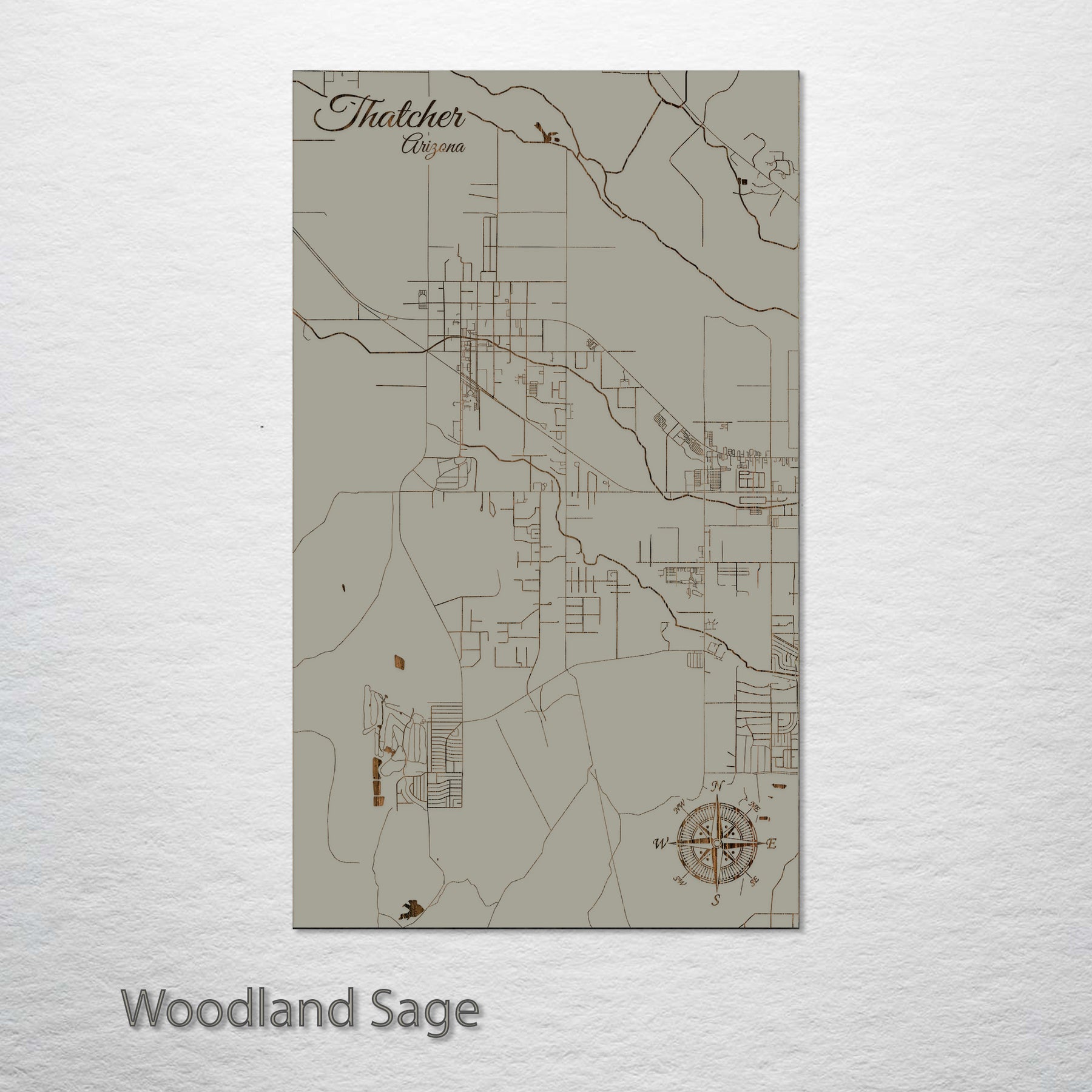 Thatcher, Arizona Street Map