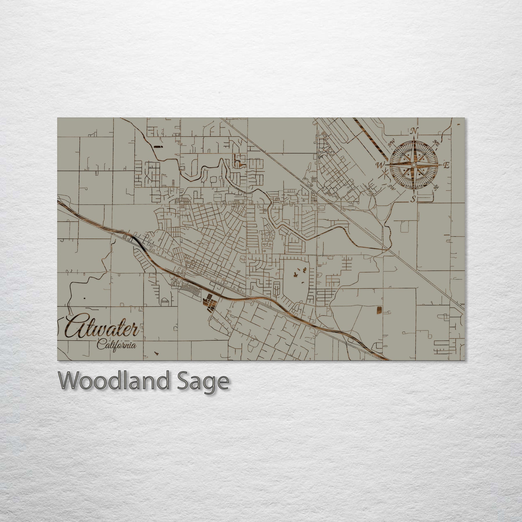 Atwater, California Street Map