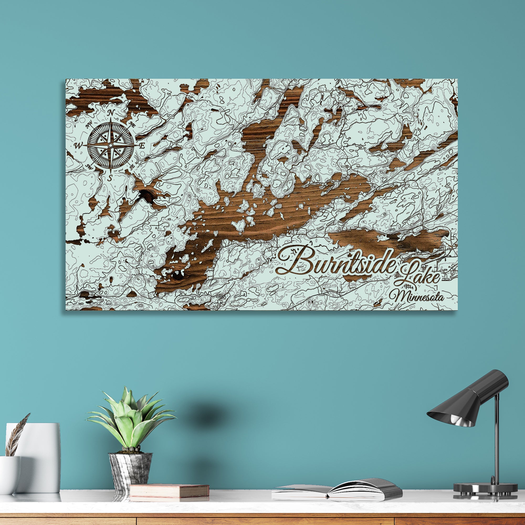 Burntside Lake, Minnesota Map