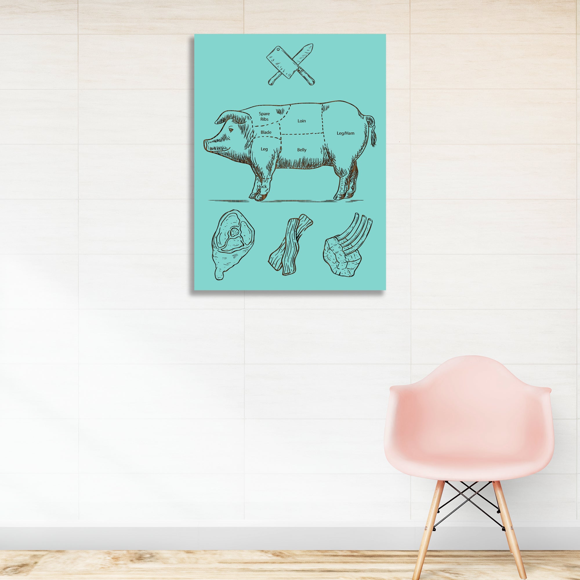 Butcher Abstract - Pig