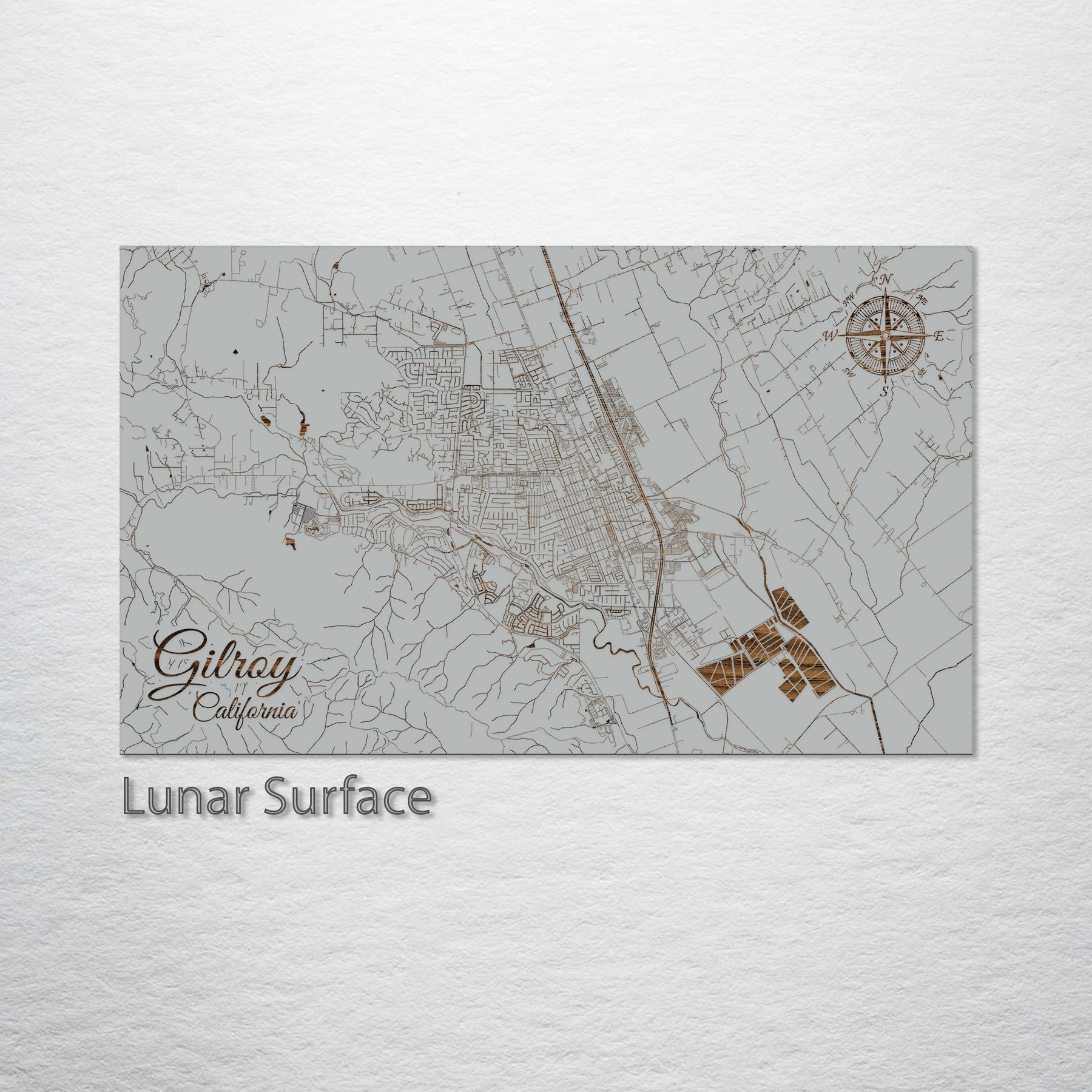 Gilroy, California Street Map