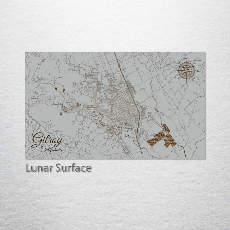 Gilroy, California Street Map – Fire & Pine