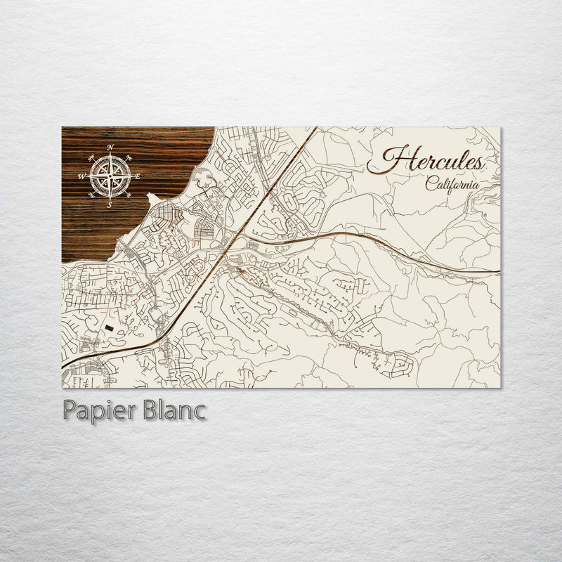 Hercules, California Street Map – Fire & Pine