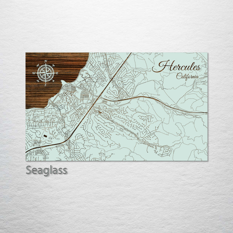 Hercules, California Street Map – Fire & Pine