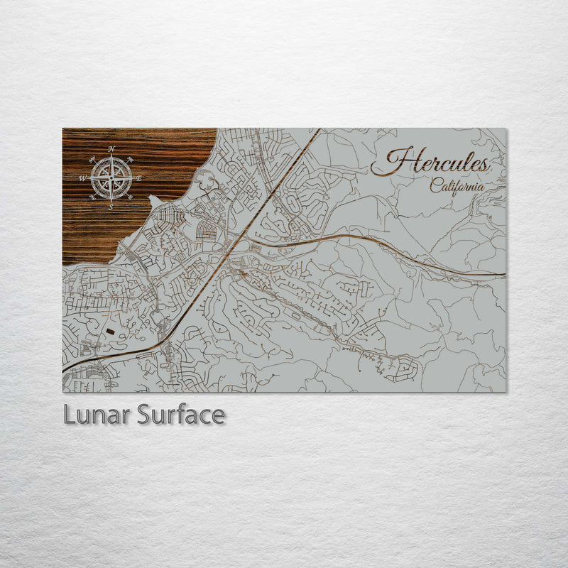 Hercules, California Street Map – Fire & Pine