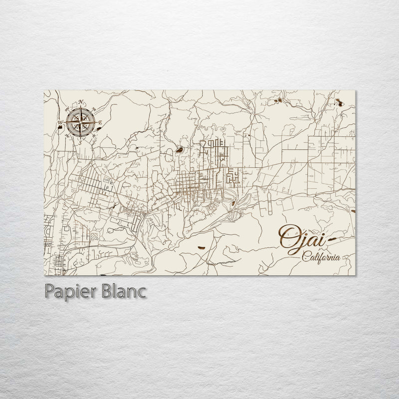 Ojai, California Street Map – Fire & Pine
