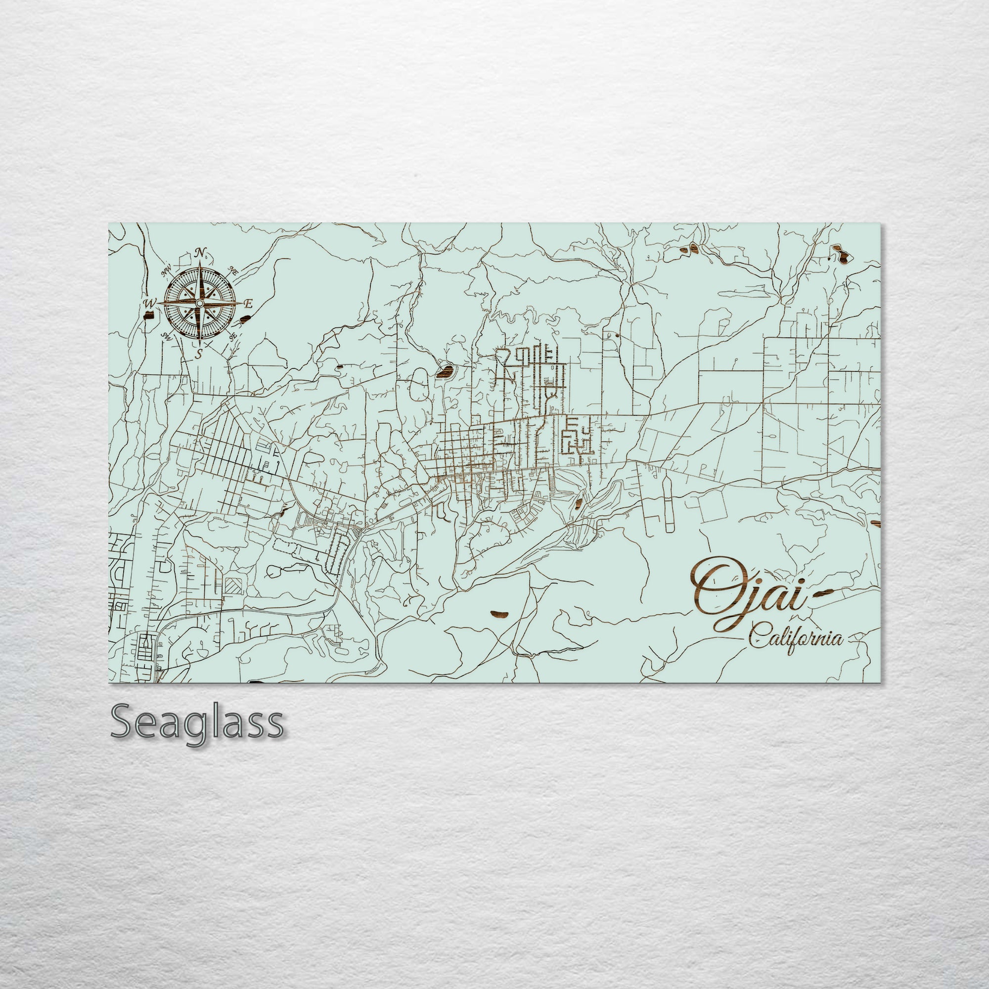 Ojai, California Street Map – Fire & Pine