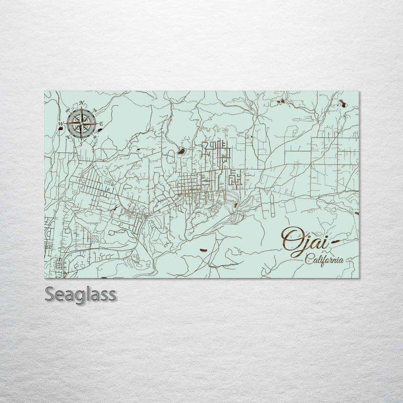 Ojai, California Street Map – Fire & Pine