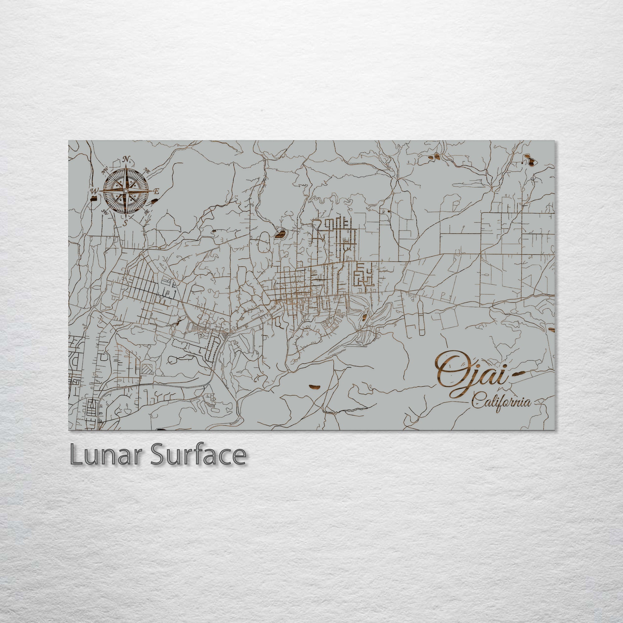 Ojai, California Street Map – Fire & Pine