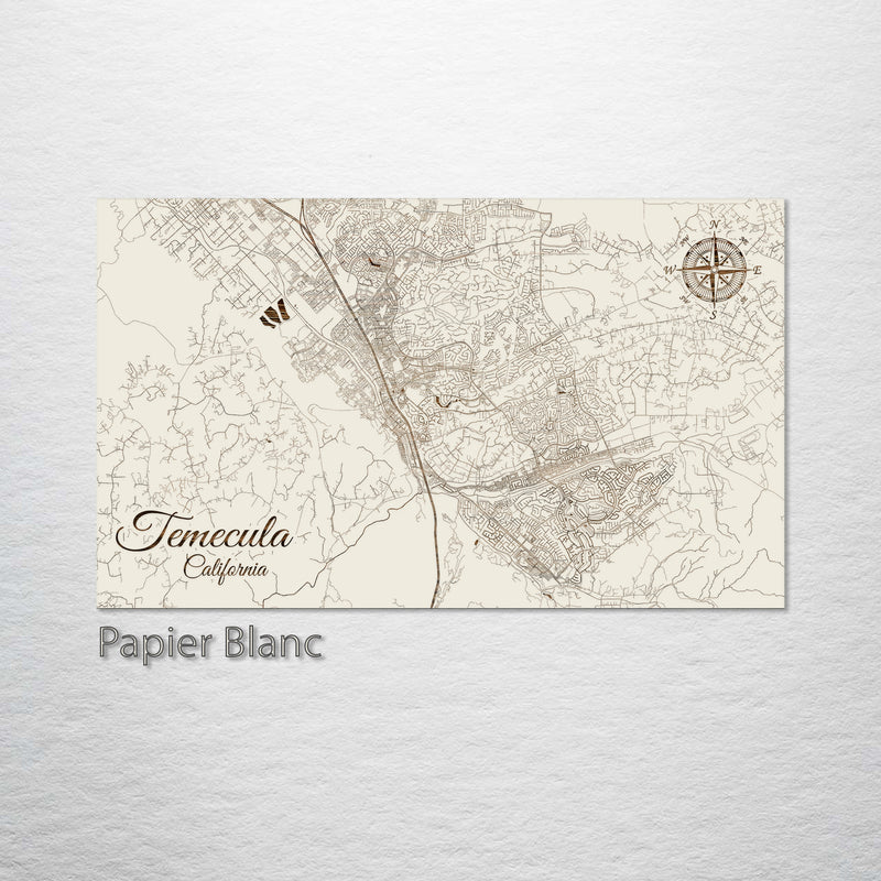 Temecula, California Street Map – Fire & Pine
