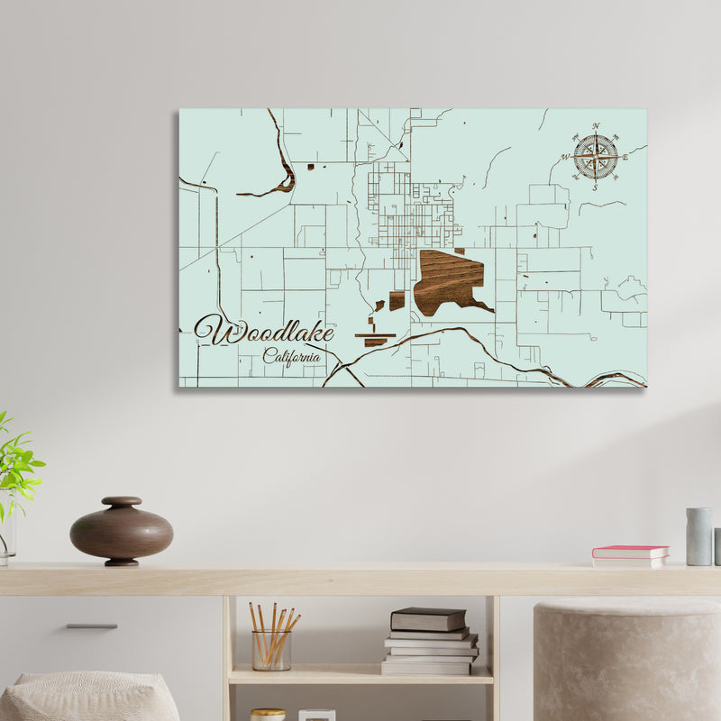 Woodlake, California Street Map – Fire & Pine