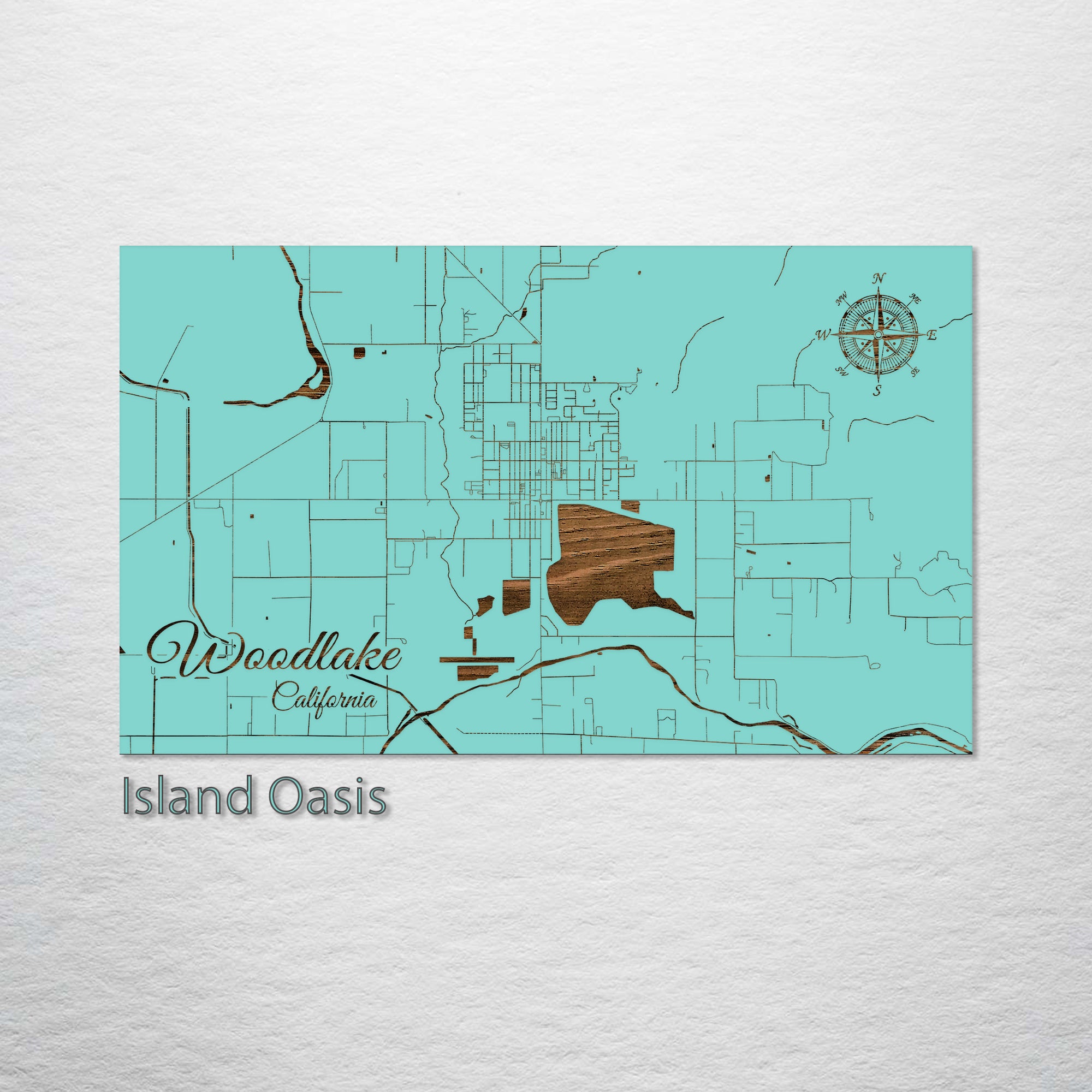 Woodlake, California Street Map – Fire & Pine