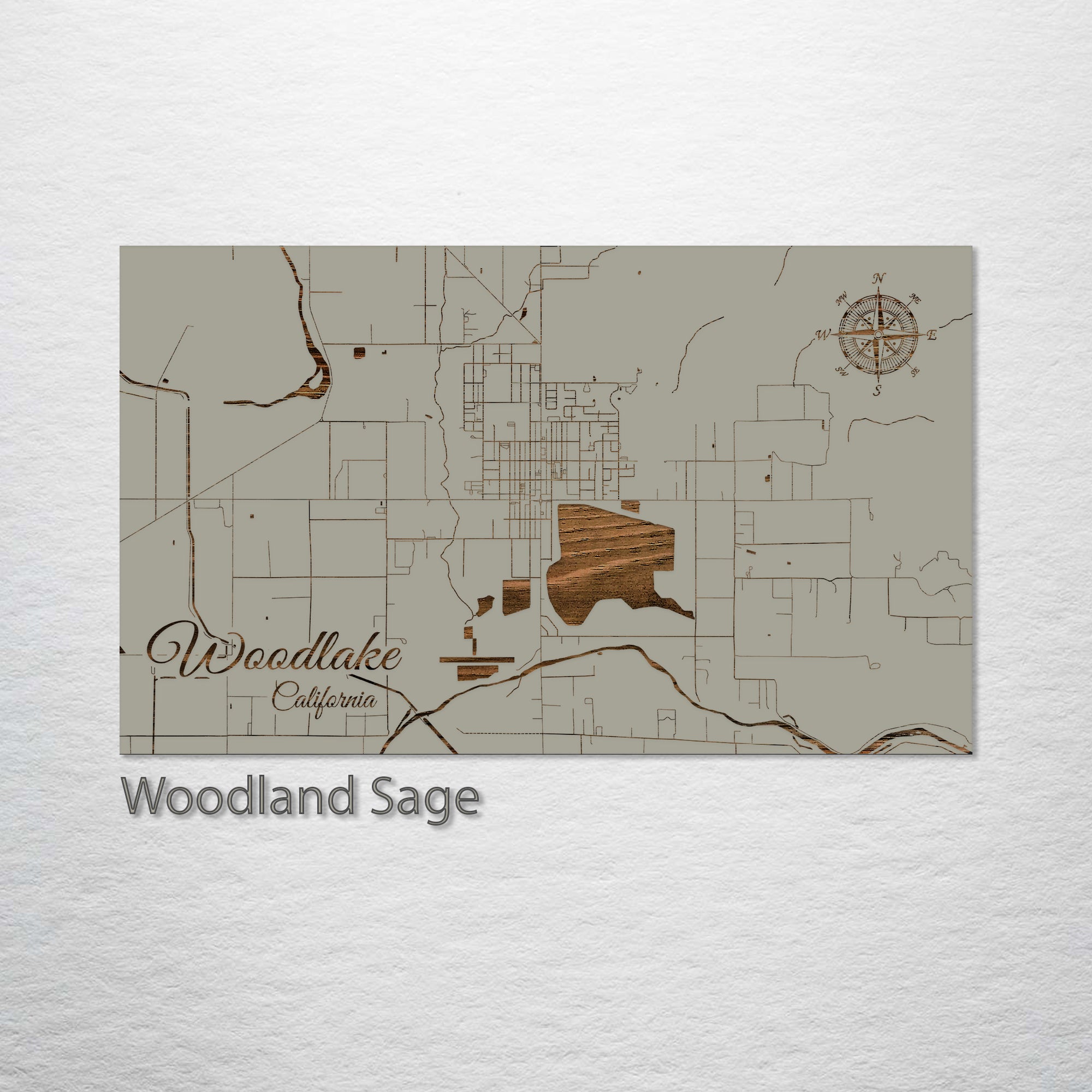 Woodlake, California Street Map – Fire & Pine