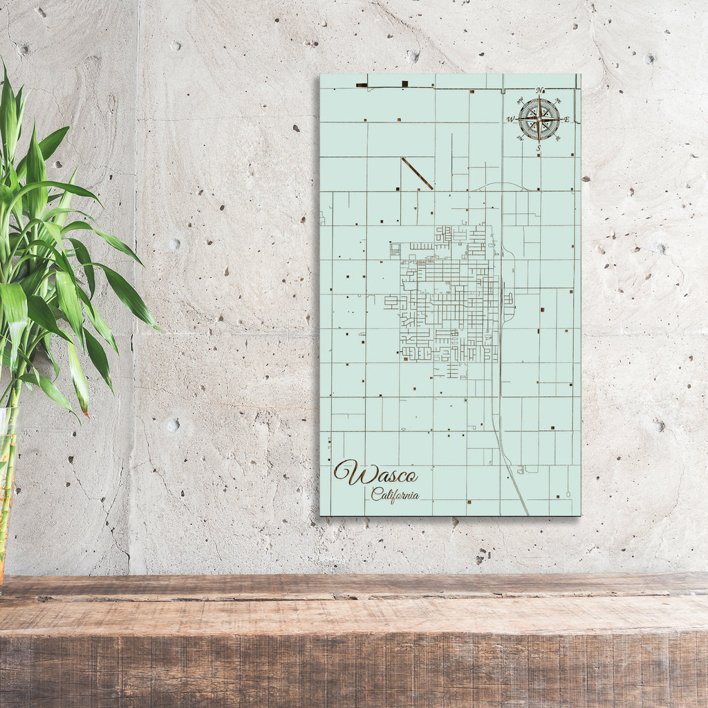 Wasco, California Street Map – Fire & Pine