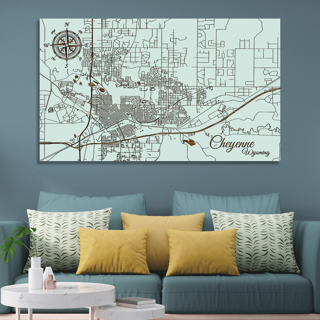 Cheyenne, Wyoming Street Map – Fire & Pine