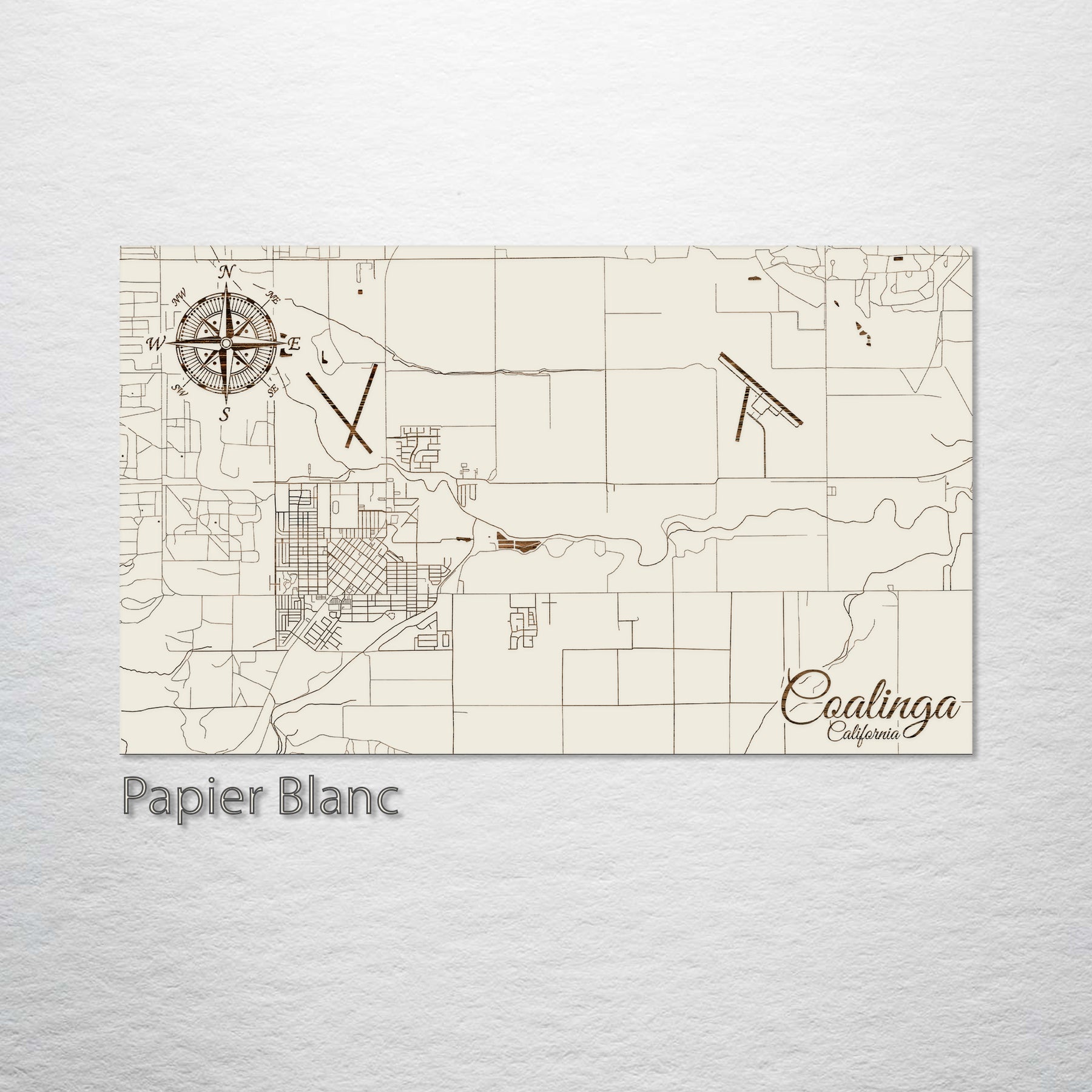Coalinga, California Street Map