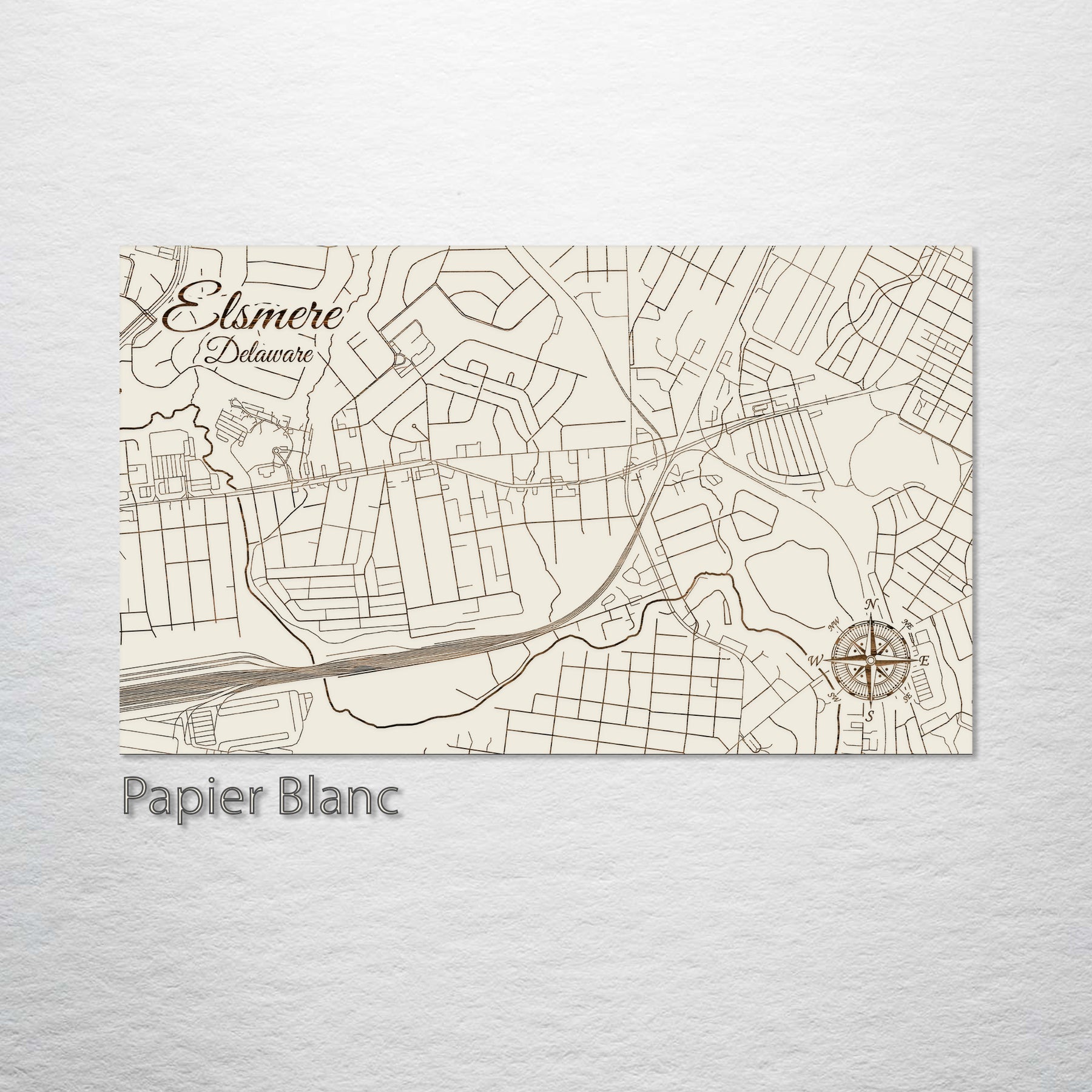 Elsmere, Delaware Street Map