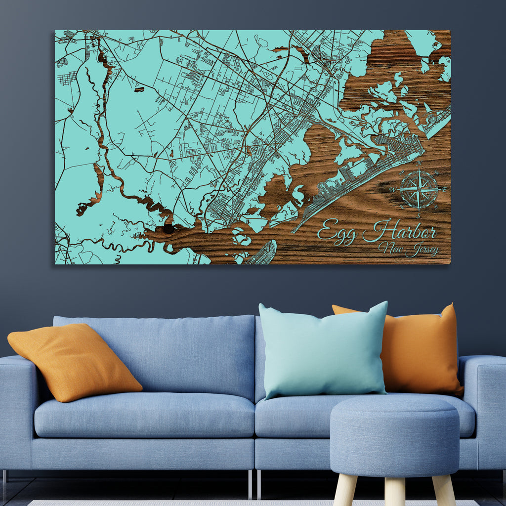 Egg Harbor, New Jersey Street Map – Fire & Pine