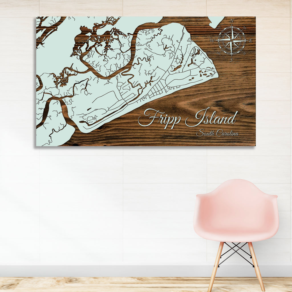 Fripp Island, South Carolina Street Map – Fire & Pine