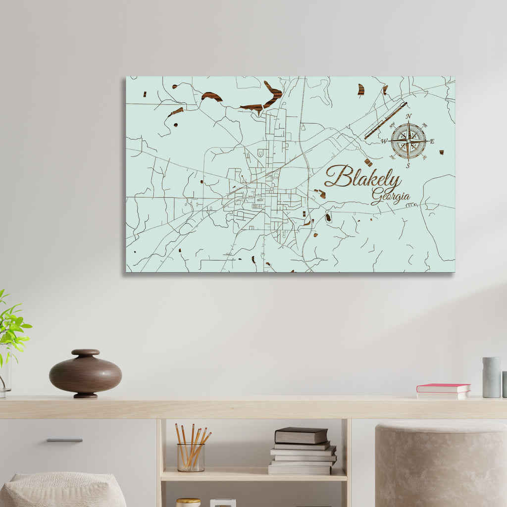 Blakely, Georgia Street Map – Fire & Pine