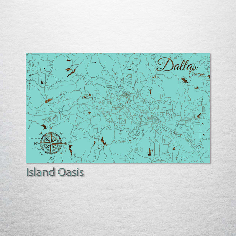 Dallas, Georgia Street Map – Fire & Pine