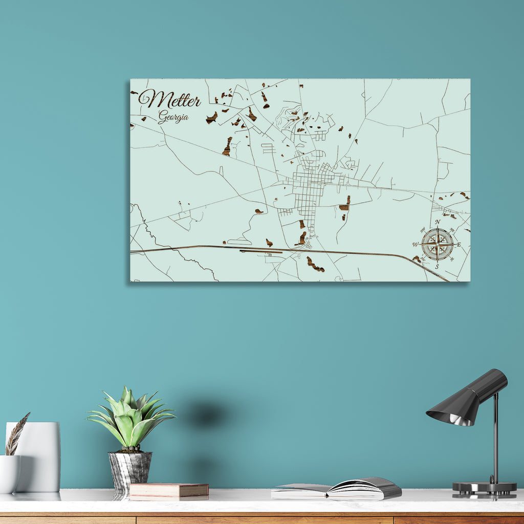 Metter, Georgia Street Map – Fire & Pine