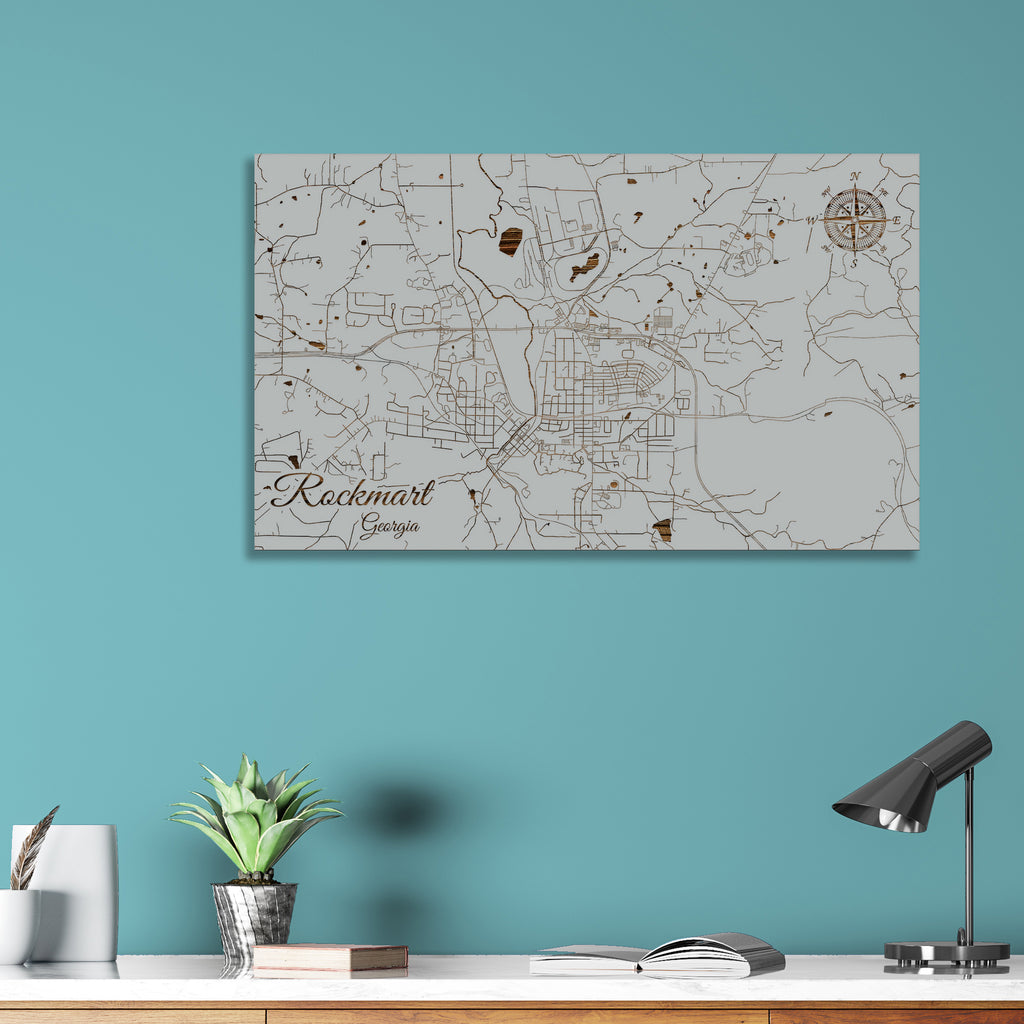 Rockmart, Georgia Street Map | Fire & Pine