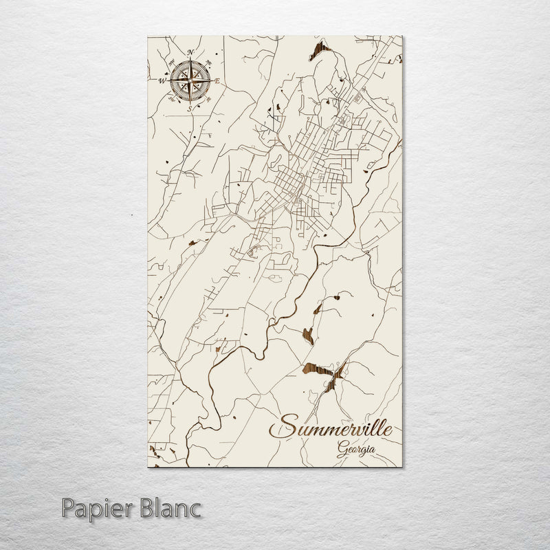 Summerville, Georgia Street Map – Fire & Pine