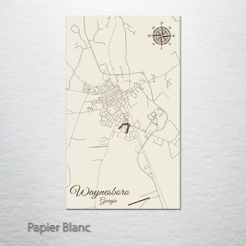 Waynesboro, Georgia Street Map – Fire & Pine