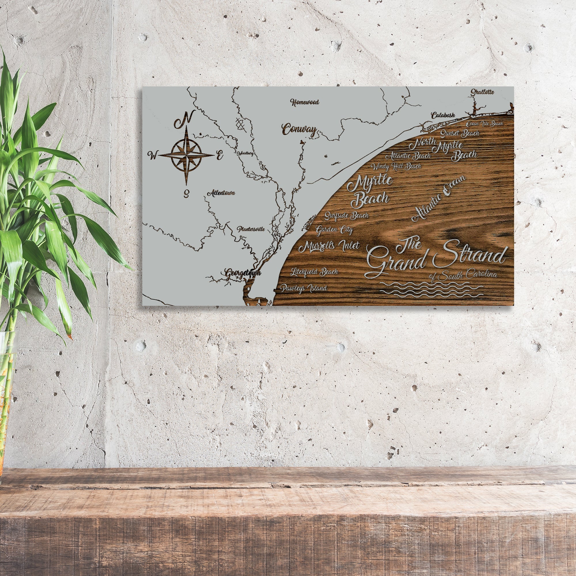 Grand Strand, South Carolina Whimsical Map