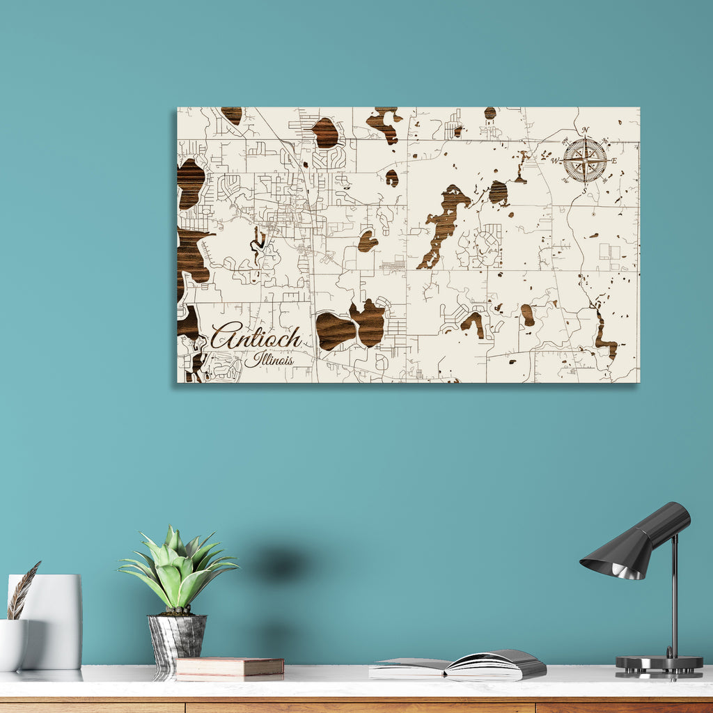 Antioch, Illinois Street Map – Fire & Pine