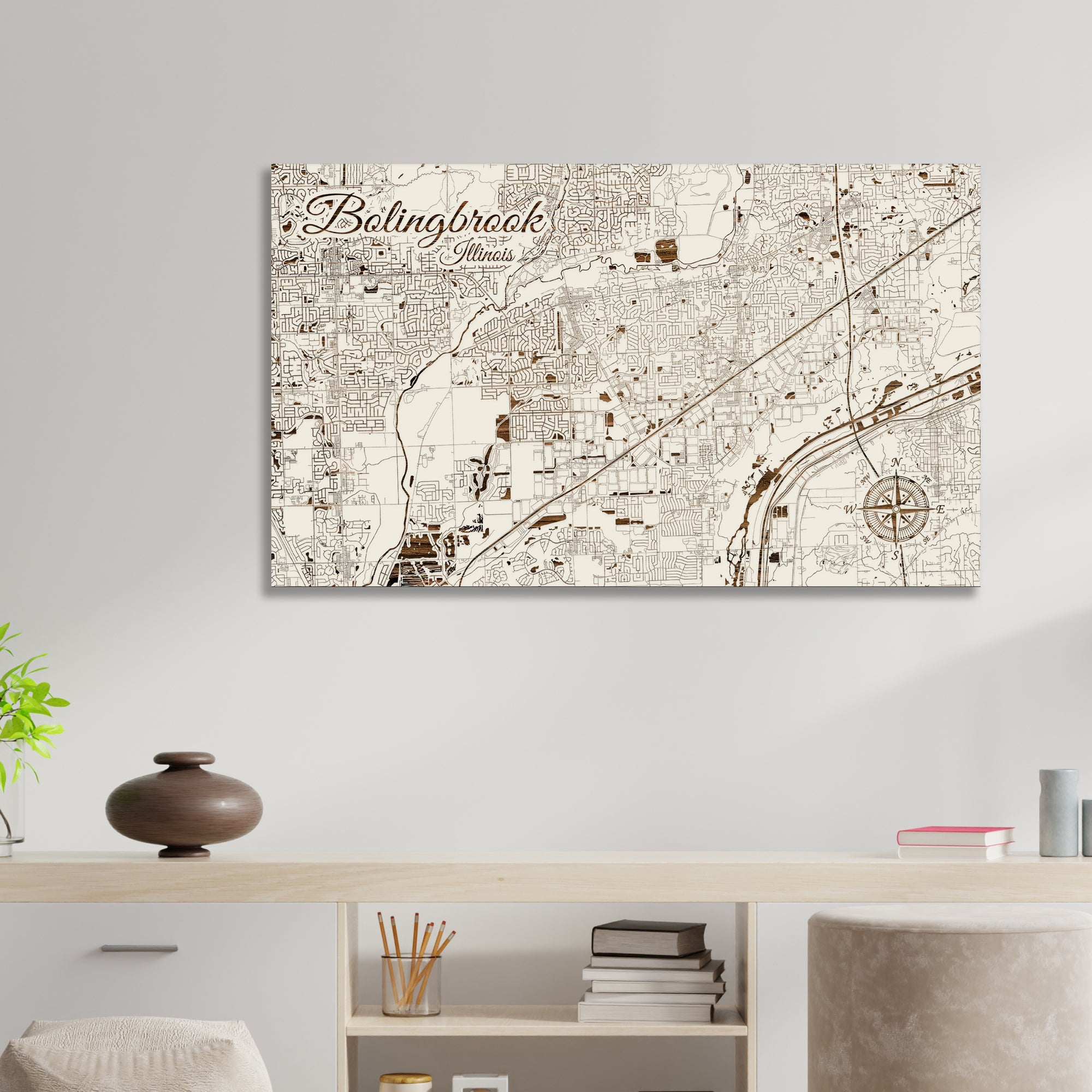 Bolingbrook, Illinois Street Map – Fire & Pine