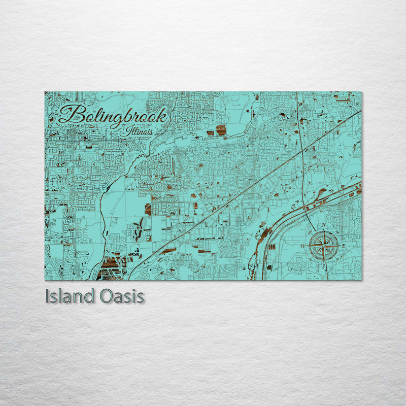 Bolingbrook, Illinois Street Map – Fire & Pine