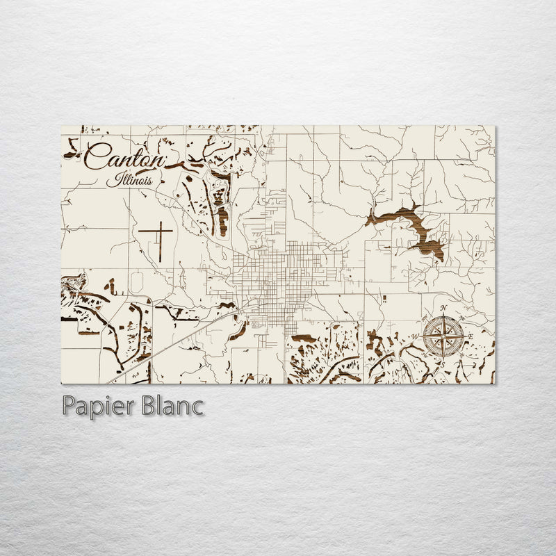 Canton, Illinois Street Map – Fire & Pine