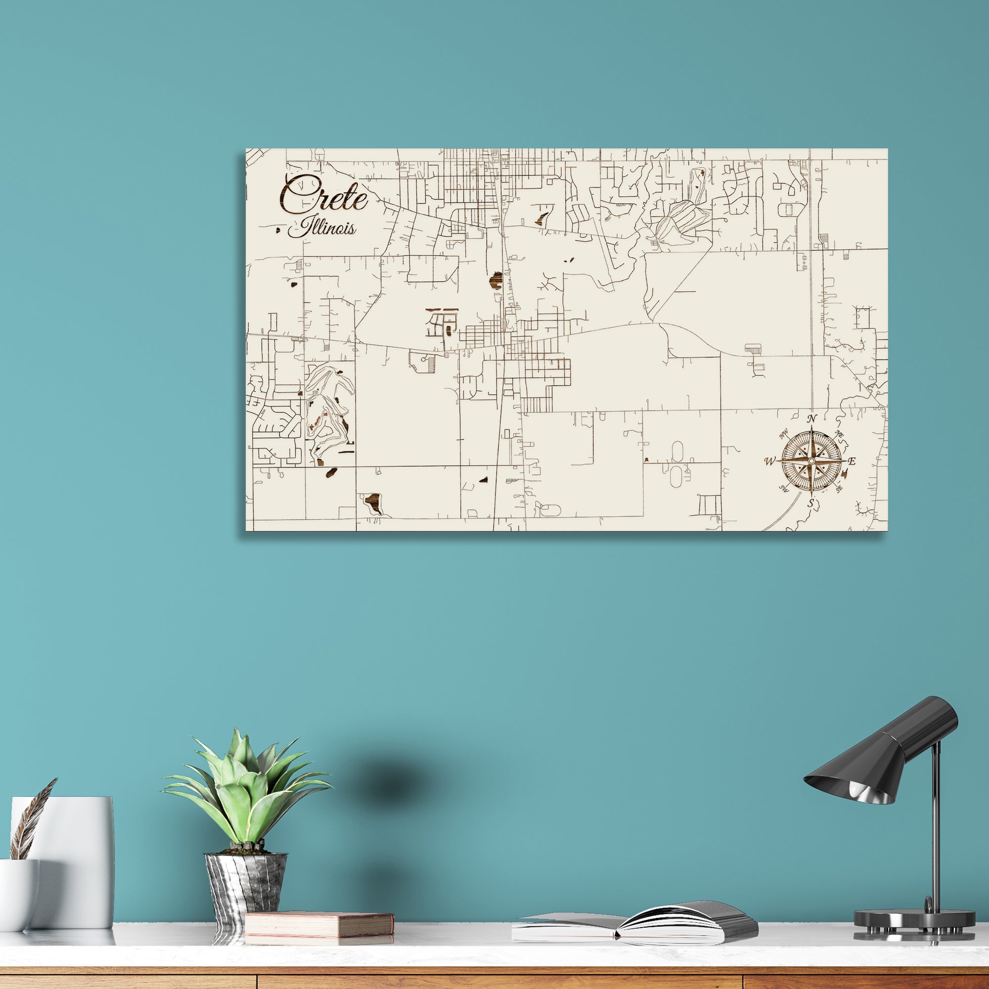 Crete, Illinois Street Map