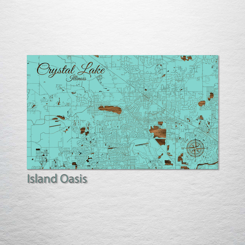 Crystal Lake, Illinois Street Map – Fire & Pine