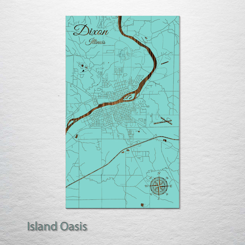 Dixon, Illinois Street Map – Fire & Pine