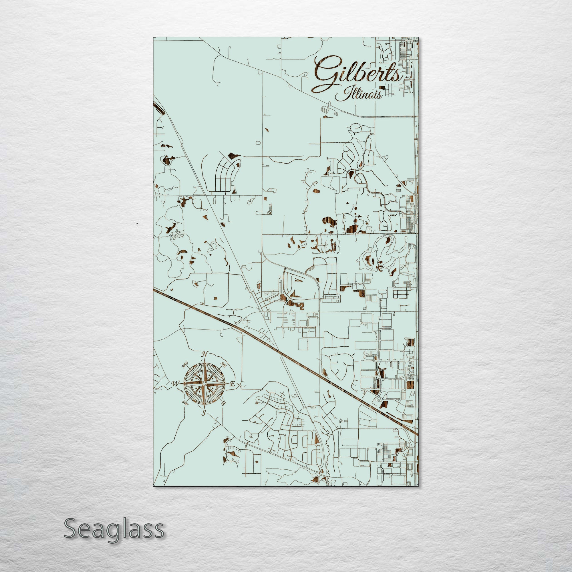 Gilberts, Illinois Street Map – Fire & Pine