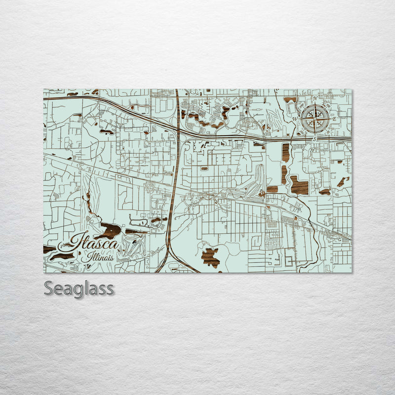 Itasca, Illinois Street Map – Fire & Pine