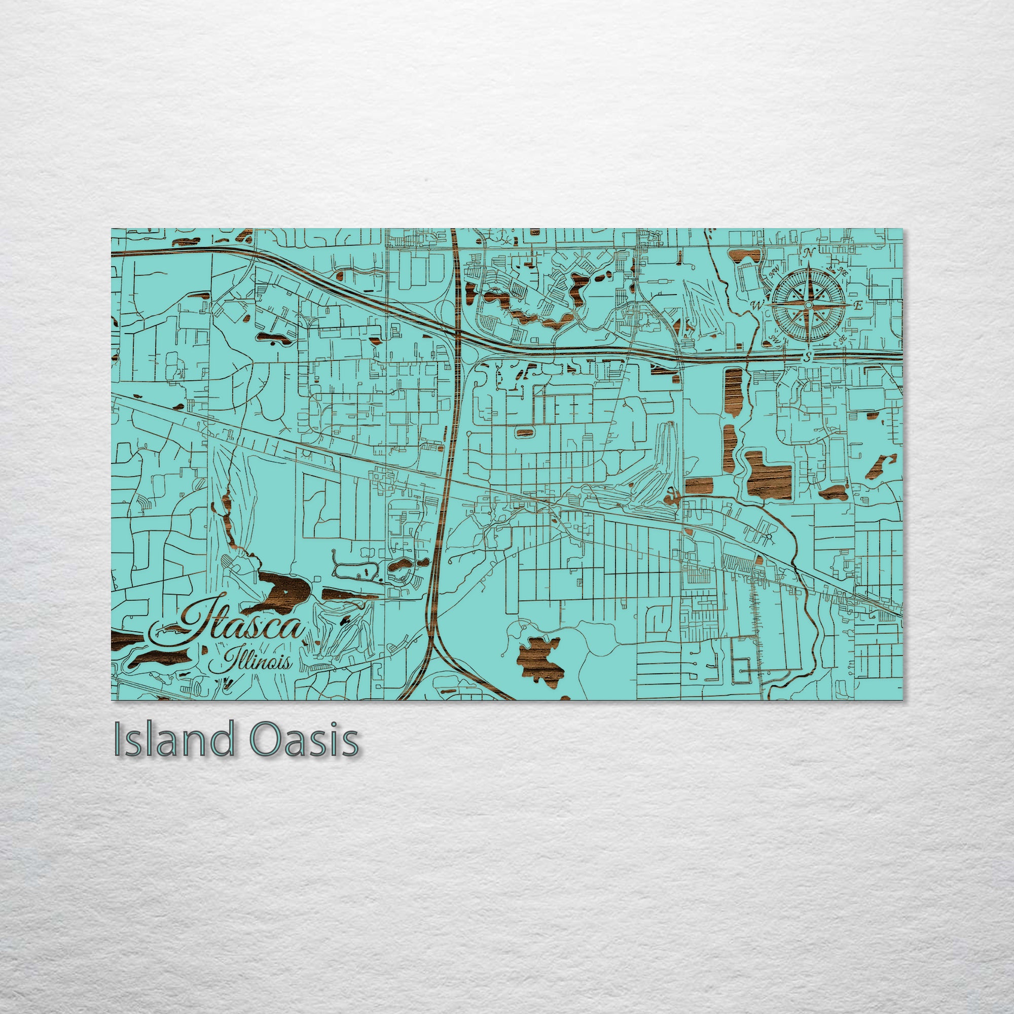 Itasca, Illinois Street Map – Fire & Pine