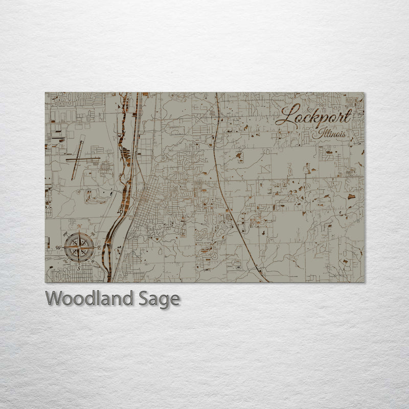 Lockport, Illinois Street Map – Fire & Pine