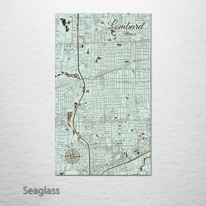 Lombard, Illinois Street Map – Fire & Pine