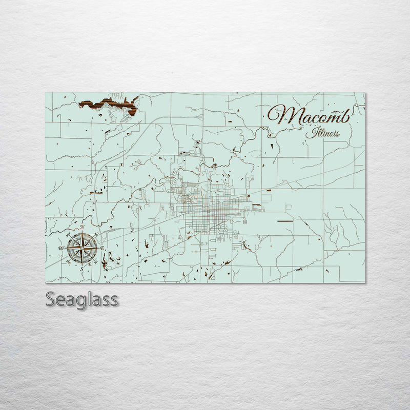 Macomb, Illinois Street Map – Fire & Pine