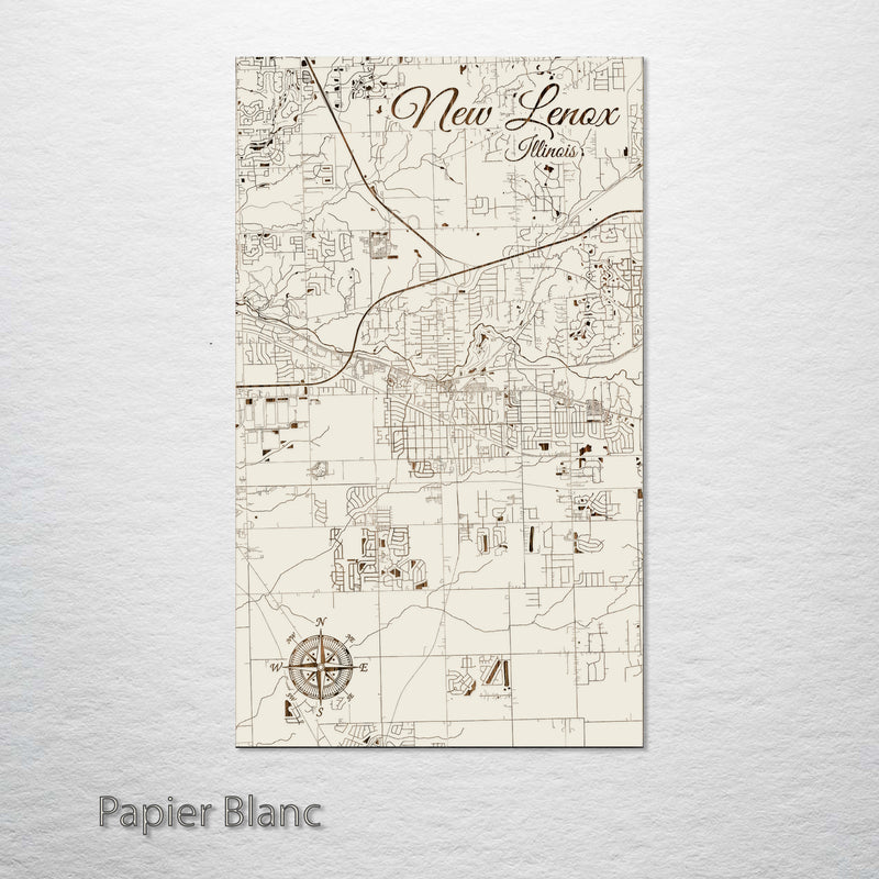 New Lenox, Illinois Street Map – Fire & Pine
