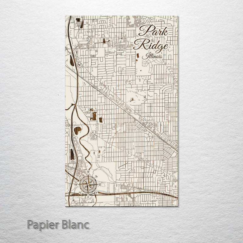 Park Ridge, Illinois Street Map – Fire & Pine