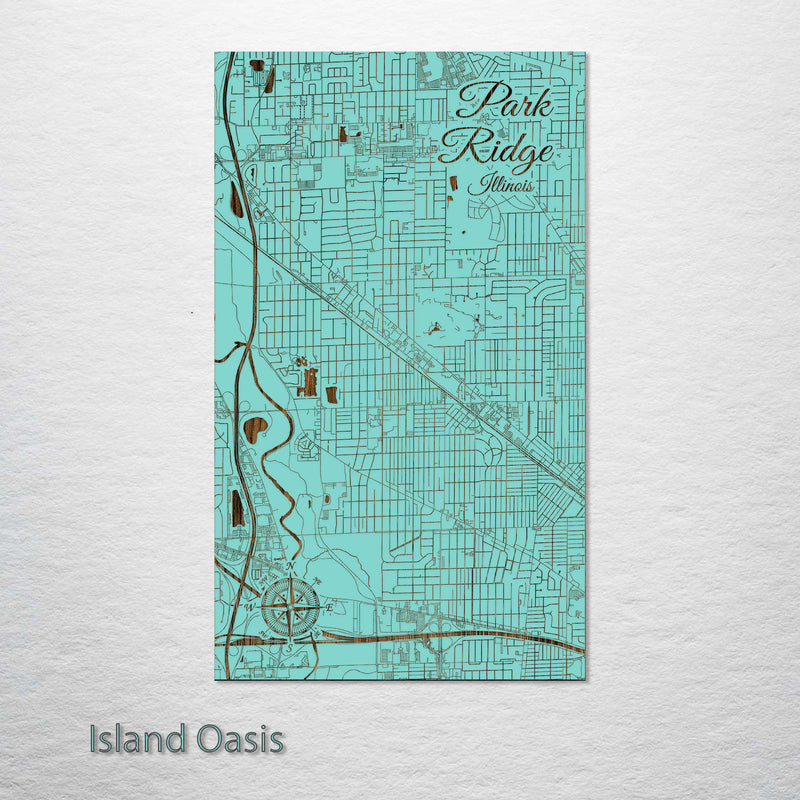 Park Ridge, Illinois Street Map – Fire & Pine