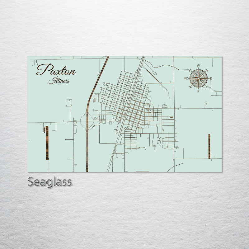 Paxton, Illinois Street Map – Fire & Pine