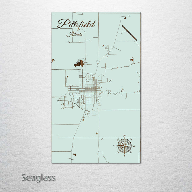 Pittsfield, Illinois Street Map – Fire & Pine
