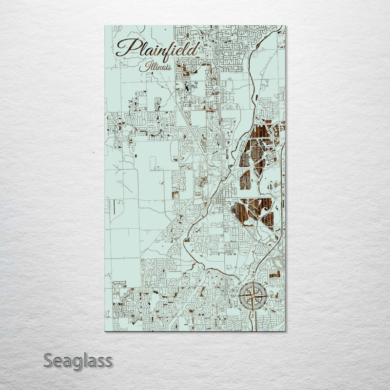 Plainfield, Illinois Street Map – Fire & Pine